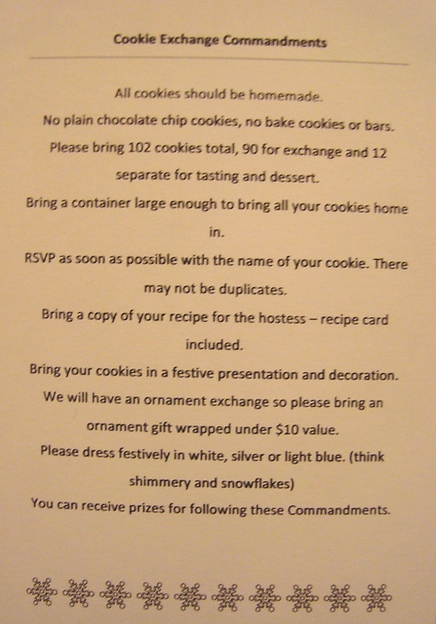 Barb Grollo's Cookie Exchange Invitation